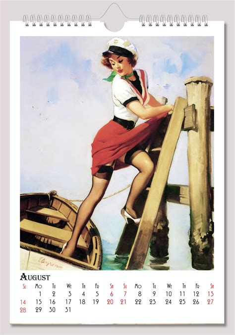 Gil Elvgren Wall Calendar 2022 Pin Up Girl Retro Vintage Etsy