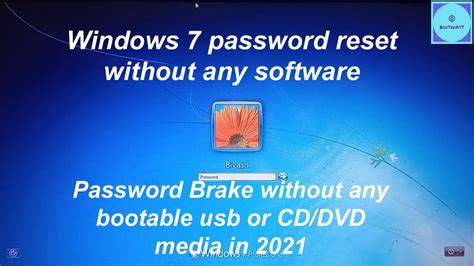 How To Reset Windows 7 Password Without Any Software Or Bootable Usb Cd