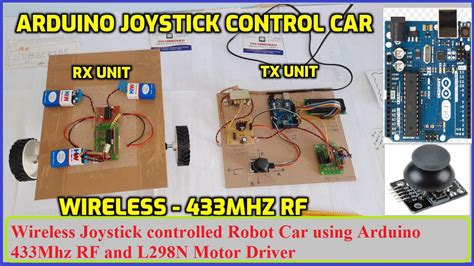 arduino joystick control car wireless joystick controlled robot car
