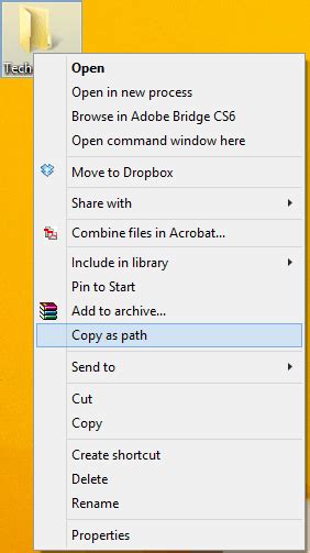 reveal copy and get file full path with copy as path in windows tech
