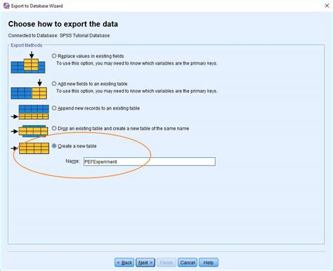 export data from spss into a mysql database easy spss