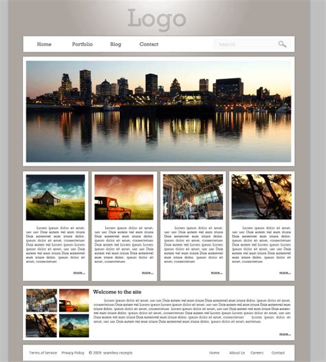 how to code a clean minimalist html css website layout