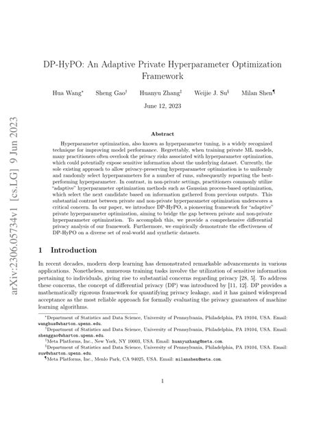 Pdf Dp Hypo An Adaptive Private Hyperparameter Optimization Framework