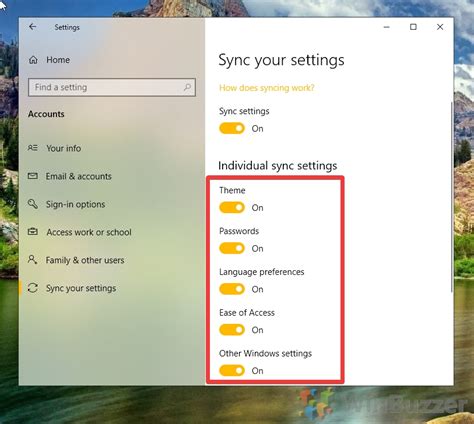 How To Configure Sync Your Settings In Windows 10