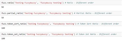 fuzzywuzzy using python neudesic