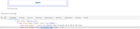 html how to display chat date and time for every message