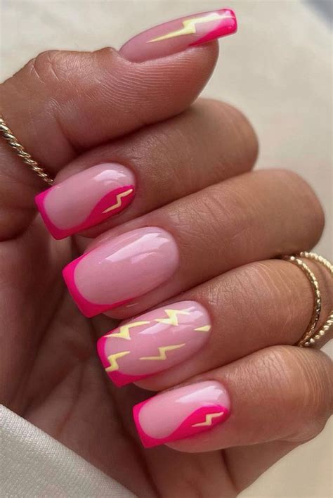 50 Fresh Summer Nail Designs Pink And Orange Ombre Effect