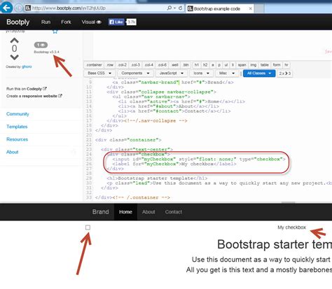 html bootstrap 3 checkbox center alignment and float