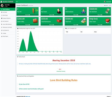 complete responsive apartment management system using php mysqli free