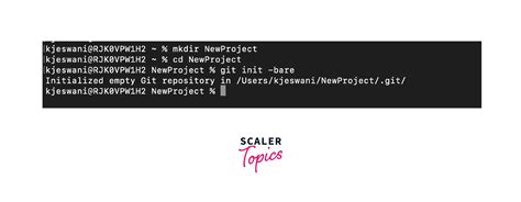 how to create new repository in git scaler topics