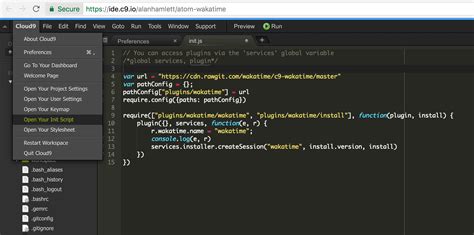 cloud9 wakatime an open source cloud9 extension for automatic time