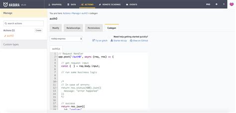 extend hasura graph with actions hasura graphql tutorial