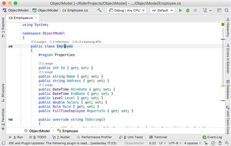 create a robust oo model in with rider jetbrains blog