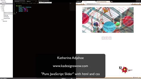 pure javascript slider with html and css youtube