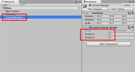 customizing or disabling the global gravity in unity