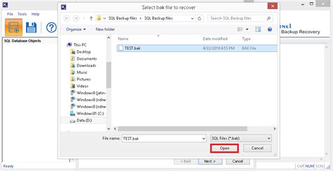 ways to open and view ms sql bak files