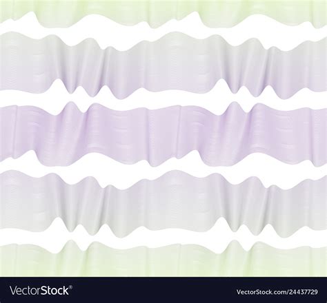 Chaotic Waves Seamless Pattern Curve Lines Vector Image
