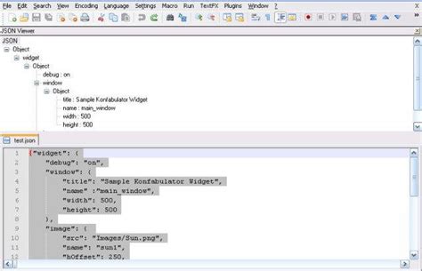 use notepad as offline json validator w3 spot