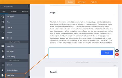 how to skip pages using conditional logic