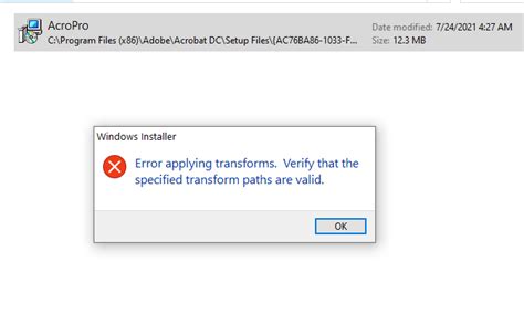 re windows cannot find c program files x86 ad adobe support