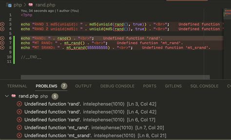 undefined function rand intelephense 1010 · issue 2417 · bmewburn