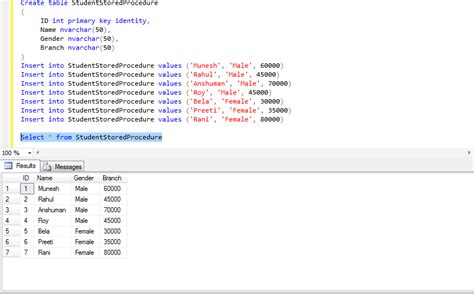 stored procedures with entity framework