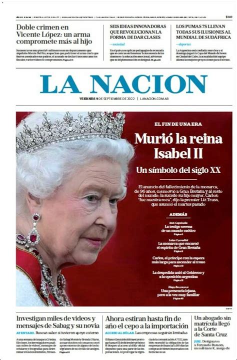 Las Tapas De Los Diarios De Hoy En Argentina Viernes 9 De Septiembre