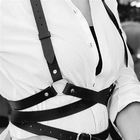 Bondage Harness Harness Bra Body Harness Fashion Leather Etsy
