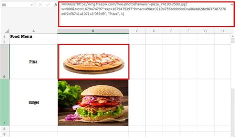 how to insert image into cell