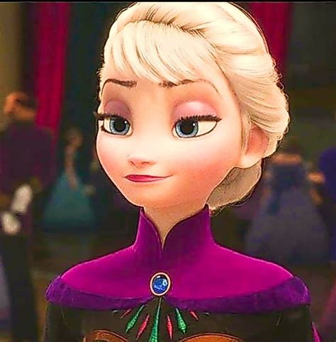 The Frozen Queen Is Looking Into The Camera