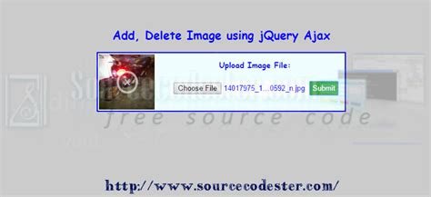 add delete image using jquery free source code tutorials and articles