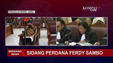 [breaking News] Kuasa Hukum Bacakan Nota Keberatan Ferdy Sambo Terhadap