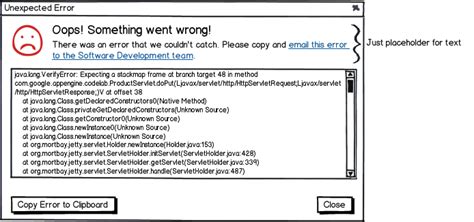 what s the best way to handle unexpected application errors user
