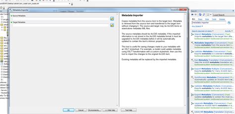 how to use the metadata importer to import metadata within an xml file