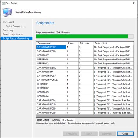 run scripts trigger task sequence garytown configmgr blog