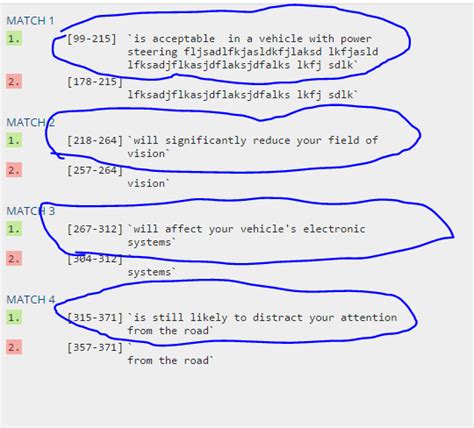 regex regular expression is not outputting all the potential matches