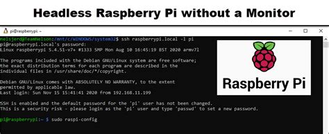 installing raspberry pi os lite no monitor needed