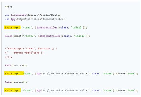 error the get method is not supported for this route supported methods