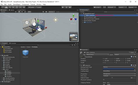 creating a unity project using hdrp varjo for developers