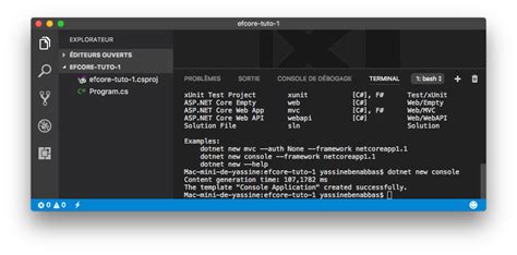 entity framework core and sqlite getting started on macos and visual
