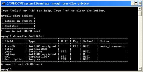 Mysql Command Line Instructions