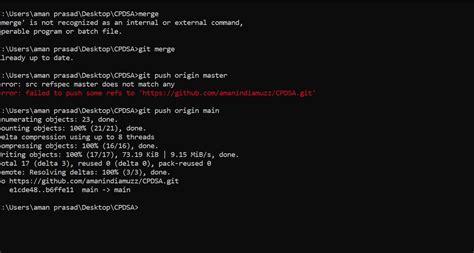unable to push to git repository stack overflow