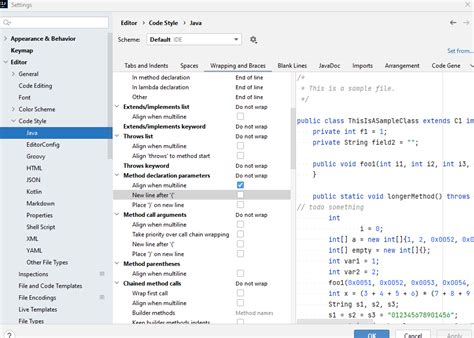 formatting java record fields similar to classes with intellij idea