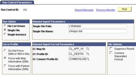 receiving and processing cl4 inbound files
