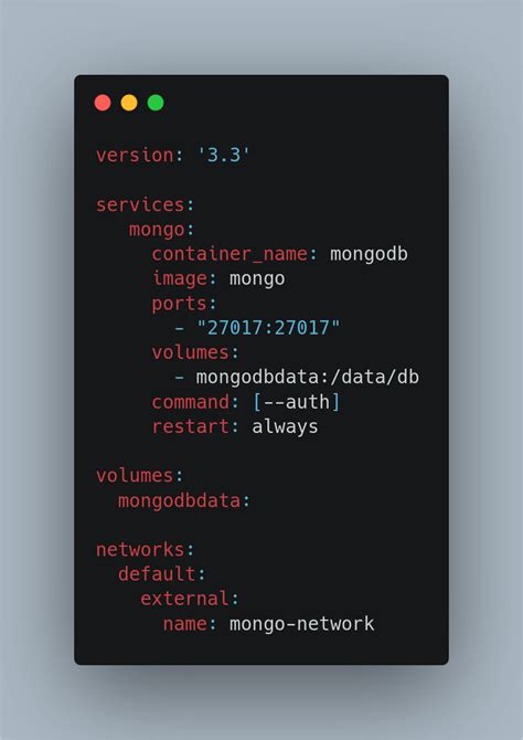 how to enable mongodb authentication with docker compose