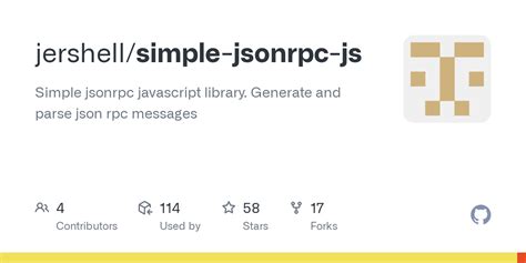github jershell simple jsonrpc js simple jsonrpc javascript library