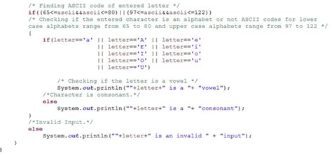 solved vowel or consonant write a program that prompts the