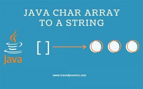 convert java char array to a string