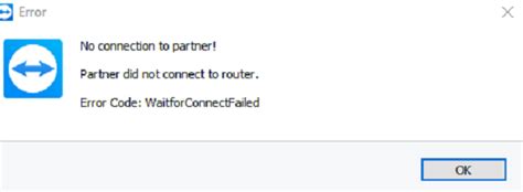 fix partner did not connect to router error in teamviewer on windows 10
