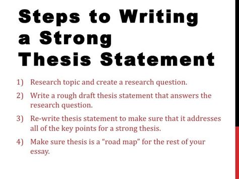 How To Write A Strong Thesis Statement Easybib Blog How To Write A